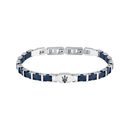 Maserati Bracelet male Blue, Silver size One Size