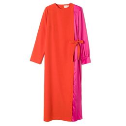 Touche Prive Kleid Damen Gr&ouml;&szlig;e 44 lila / orange Winterkleid