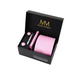 Massi Morino Tie male Pink size One Size
