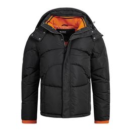 INDICODE JEANS Winterjacke 'Dunlap' Herren Gr&ouml;&szlig;e L orange / schwarz