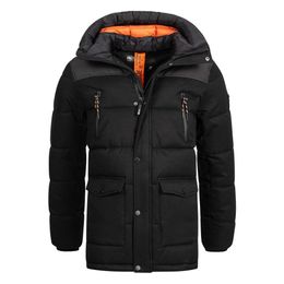INDICODE JEANS Parka 'Krem' Herren Gr&ouml;&szlig;e XL schwarz