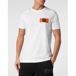 Plein Sport Herren T-Shirt "Rundhals-T-Shirt", orange, Gr. XXXL, Obermaterial: 100% Baumwolle, Shirts