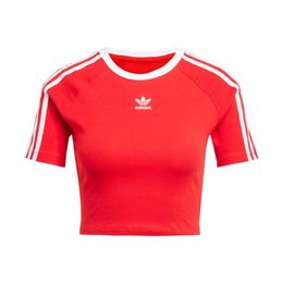 adidas originals T-Shirt '3-Stripes Baby' Damen Gr&ouml;&szlig;e XXXL/4XL rot / wei&szlig;