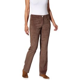 Damen Cordhose mit Stretch-Anteil schoko, Gr&ouml;&szlig;e 26