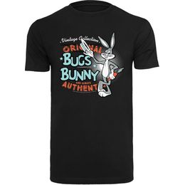F4NT4STIC Shirt 'Looney Tunes Vintage Bugs Bunny -BLK' Herren Gr&ouml;&szlig;e L hellblau / grau / orange / schwarz / wei&szlig;