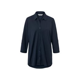 Tchibo - Piqu&eacute;-Jerseybluse - Damen - Gr. 54 - dunkelblau