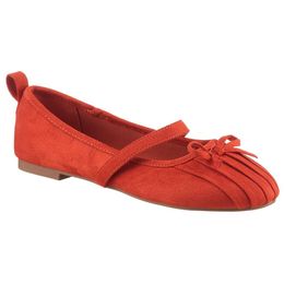 Aniston Ballet Flats with Strap female Red size 36