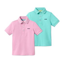 Tchibo - 2 Poloshirts - Jungen - Gr. 122/128 - t&uuml;rkis