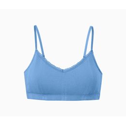 Tchibo - Bustier aus Rippe - Damen - Gr. XS - hellblau