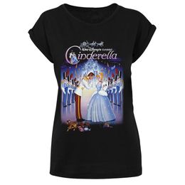 F4NT4STIC Shirt 'Cinderella' Damen Gr&ouml;&szlig;e L hellblau / dunkelrot / schwarz / wei&szlig;