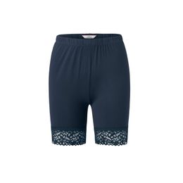 Tchibo - Radlershorts mit Spitzenborte - Damen - Gr. M - dunkelblau