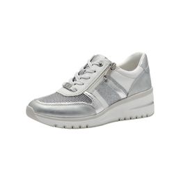Marco Tozzi Sneaker Damen Gr&ouml;&szlig;e 40 silber / wei&szlig;