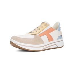 Ara Sneaker Damen Gr&ouml;&szlig;e 37.5 beige / hellblau / orange / wei&szlig;