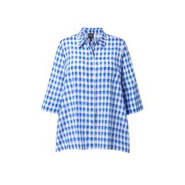 Ulla Popken Blouse female Blue, White size 42-44