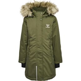 Hummel Funktionsjacke M&auml;dchen Gr&ouml;&szlig;e 128 umbra / oliv / silber / wei&szlig;