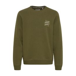 Blend Sweatshirt Herren Gr&ouml;&szlig;e XL oliv / wei&szlig;