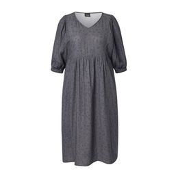 Ulla Popken Kleid Damen Gr&ouml;&szlig;e 50/52 anthrazit / graphit Winterkleid