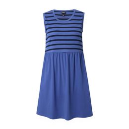Ulla Popken Kleid Damen Gr&ouml;&szlig;e 62/64 royalblau / schwarz Winterkleid