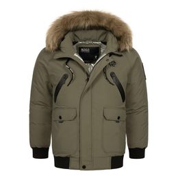 INDICODE Jeans Winter Jacket ' Zakai ' male Green size XXXL