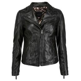 Mustang Lederjacke '31020253' Damen Gr&ouml;&szlig;e XL schwarz