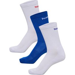 Hummel Sportsocken Herren Gr&ouml;&szlig;e 46/48 blau / wei&szlig;