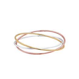 Elli Premium Armband Armreif Damen Gr&ouml;&szlig;e 19 gold / rosegold / silber