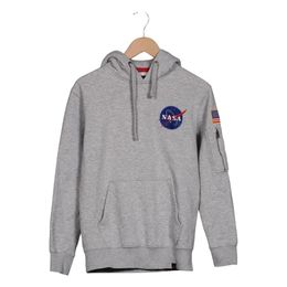 Alpha Industries Kapuzenpullover Herren Gr&ouml;&szlig;e S Second Hand grau