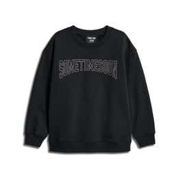 SOMETIME SOON Sweatshirt 'Winters' Jungen Gr&ouml;&szlig;e 116 hellgrau / schwarz