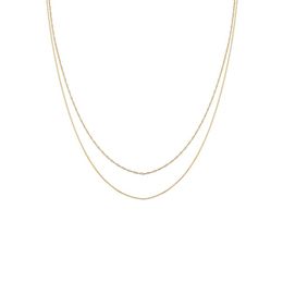 Elli Halskette Basic Kette, Choker Damen Gr&ouml;&szlig;e One Size goldgelb