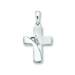 ONE ELEMENT Pendant 'Kreuz' female Silver size One Size