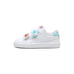 Puma Sneaker 'Smash 3.0' M&auml;dchen Gr&ouml;&szlig;e 20 aqua / blutrot / wei&szlig;