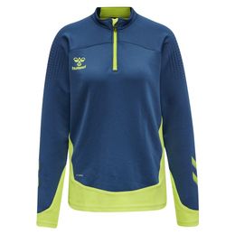 Hummel Trainingsjacke Damen Gr&ouml;&szlig;e L blau / limette