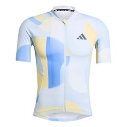 adidas Performance Funktionsshirt 'Essentials' Herren Gr&ouml;&szlig;e XL blau / hellblau / pastellgelb / offwhite
