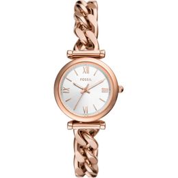 Fossil Uhr Damen Gr&ouml;&szlig;e One Size rosegold / silber