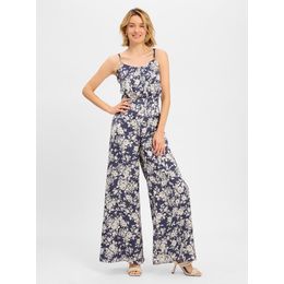Swing Jumpsuit Damen Gr&ouml;&szlig;e S ecru / marine