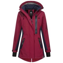 Rock Creek Outdoorjacke Damen Gr&ouml;&szlig;e L weinrot / schwarz