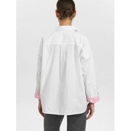 N&uuml;mph N&Uuml;MPH Bluse ' ELOISE ' Damen Gr&ouml;&szlig;e M/L pink / wei&szlig;
