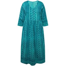Ulla Popken Kleid Damen Gr&ouml;&szlig;e 58/60 t&uuml;rkis Winterkleid