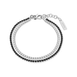 JETTE Armband Damen Gr&ouml;&szlig;e One Size schwarz / silber