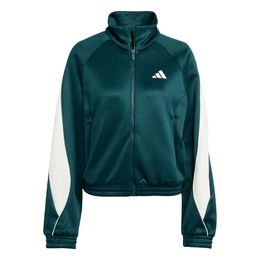 adidas Sportswear Trainingsjacke 'Stadium' Damen Gr&ouml;&szlig;e XXS petrol / wei&szlig;