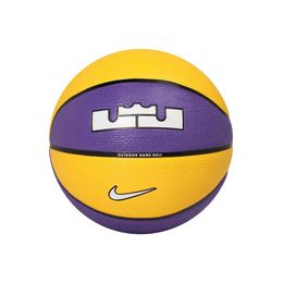 Nike Ball 'Playground 8P L James Deflated' Herren Gr&ouml;&szlig;e 7 dunkelgelb / lila / schwarz / wei&szlig;