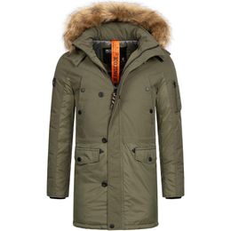 INDICODE JEANS Winterparka 'Jarl' Herren Gr&ouml;&szlig;e M khaki
