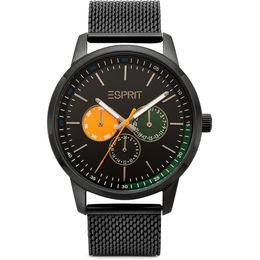 Esprit Uhr Herren Gr&ouml;&szlig;e One Size grau / gr&uuml;n / orange / wei&szlig;