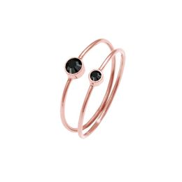 Elli Ring Damen Gr&ouml;&szlig;e 50 rosegold / schwarz