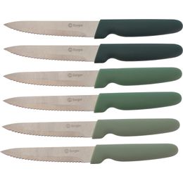 Berger Edelstahl Steakmesser-Set 6-tlg. grau - Campingbesteck