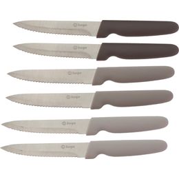 Berger Edelstahl Steakmesser-Set 6-tlg. grau - Campingbesteck