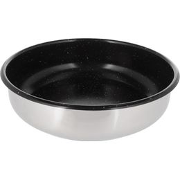Berger DeepSmoke Edelstahl Bratpfanne mit Keramikbeschichtung &Oslash; 24 cm - Camping Pfannen & Woks