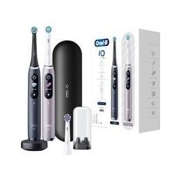 Braun Oral-B iO Series 9, Elektrische Zahnb&uuml;rste schwarz/ros&eacute;, Black Onyx/Rose Quartz mit 2. Handst&uuml;ck