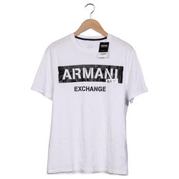 Armani Exchange T-Shirt Herren Gr&ouml;&szlig;e L Second Hand wei&szlig;
