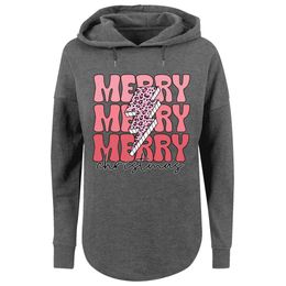 F4NT4STIC Sweatshirt 'Merry Christmas Print Leo Print' female Grey size S